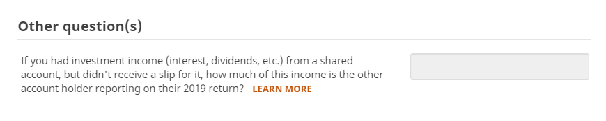 Interest from a bank account